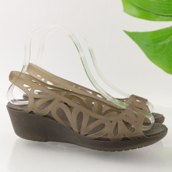 CROCS | Shoes | Crocs Womens Adrina Iii Mini Wedge Sandal Size 6 ...